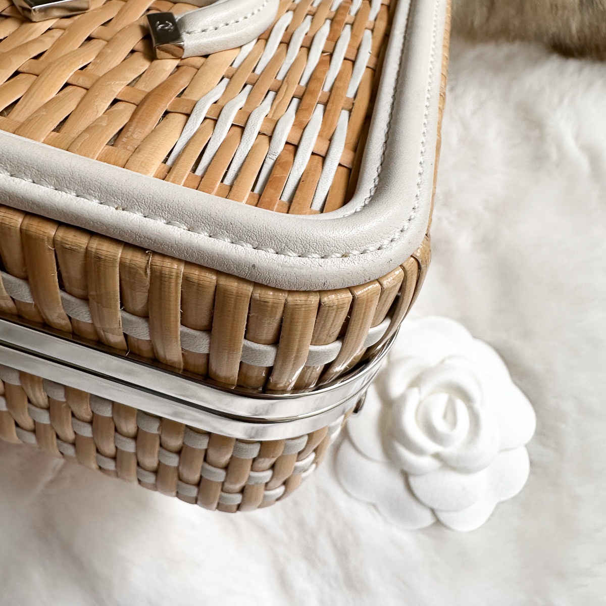 CHANEL 19S Wicker/ Rattan Vanity Case - Timeless Luxuries