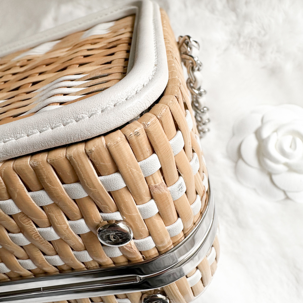 CHANEL 19S Wicker/ Rattan Vanity Case - Timeless Luxuries