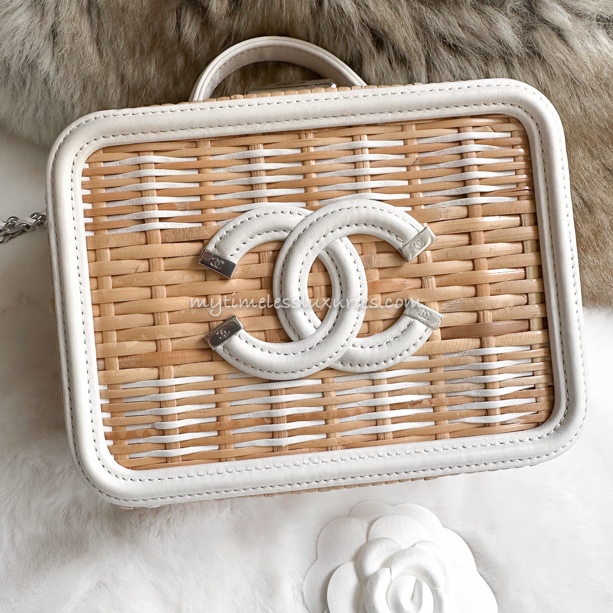 CHANEL 19S Wicker/ Rattan Vanity Case - Timeless Luxuries