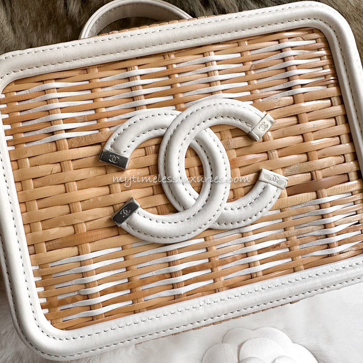 CHANEL 19S Wicker/ Rattan Vanity Case - Timeless Luxuries