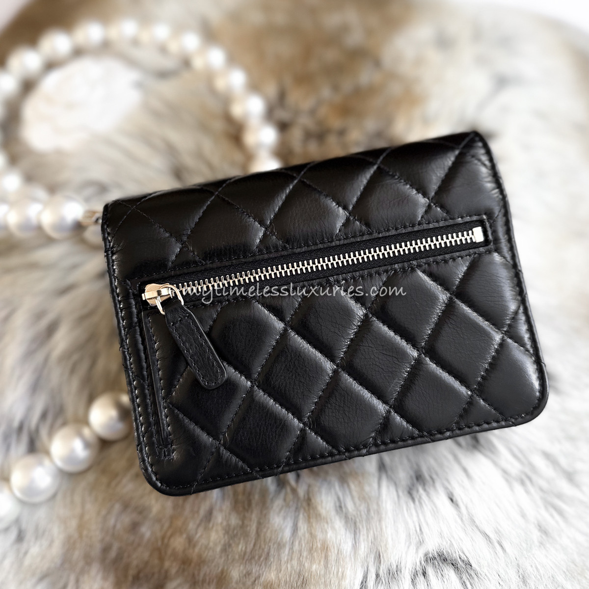 CHANEL Mini WOC Wallet on Chain Pearl Strap - Timeless Luxuries