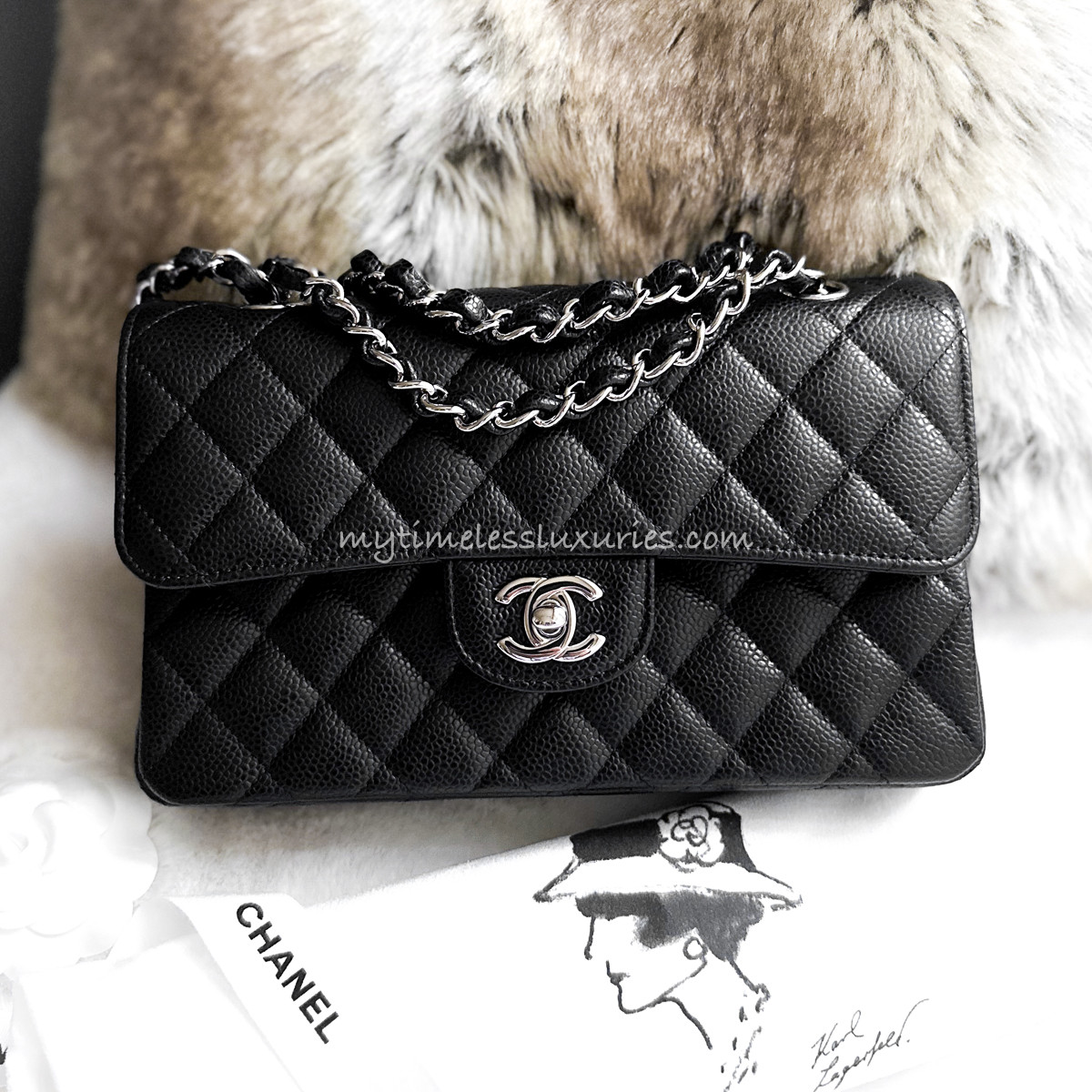 CHANEL Black Caviar Small Classic Flap SHW - Timeless Luxuries