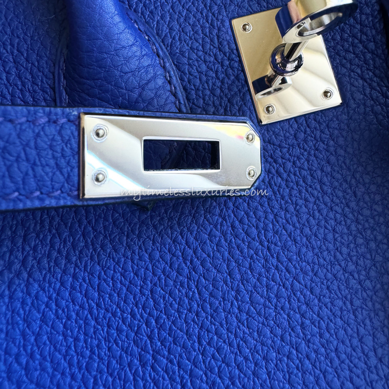 HERMES Birkin 25 Bleu Royal Togo PHW U - Timeless Luxuries