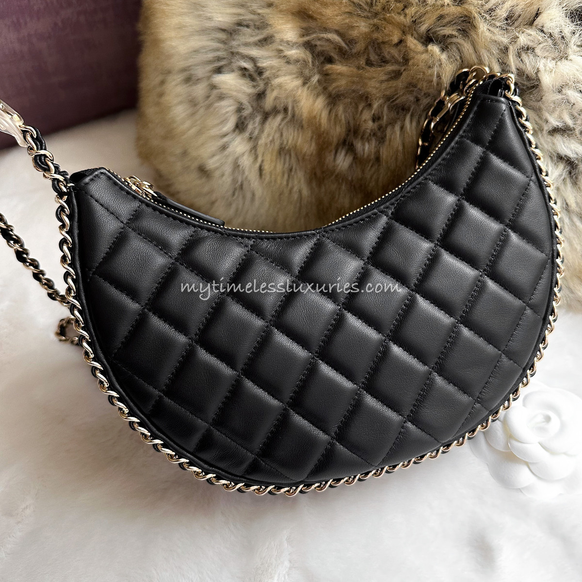 CHANEL 23P Chain Around Crescent Hobo *New - Timeless Luxuries