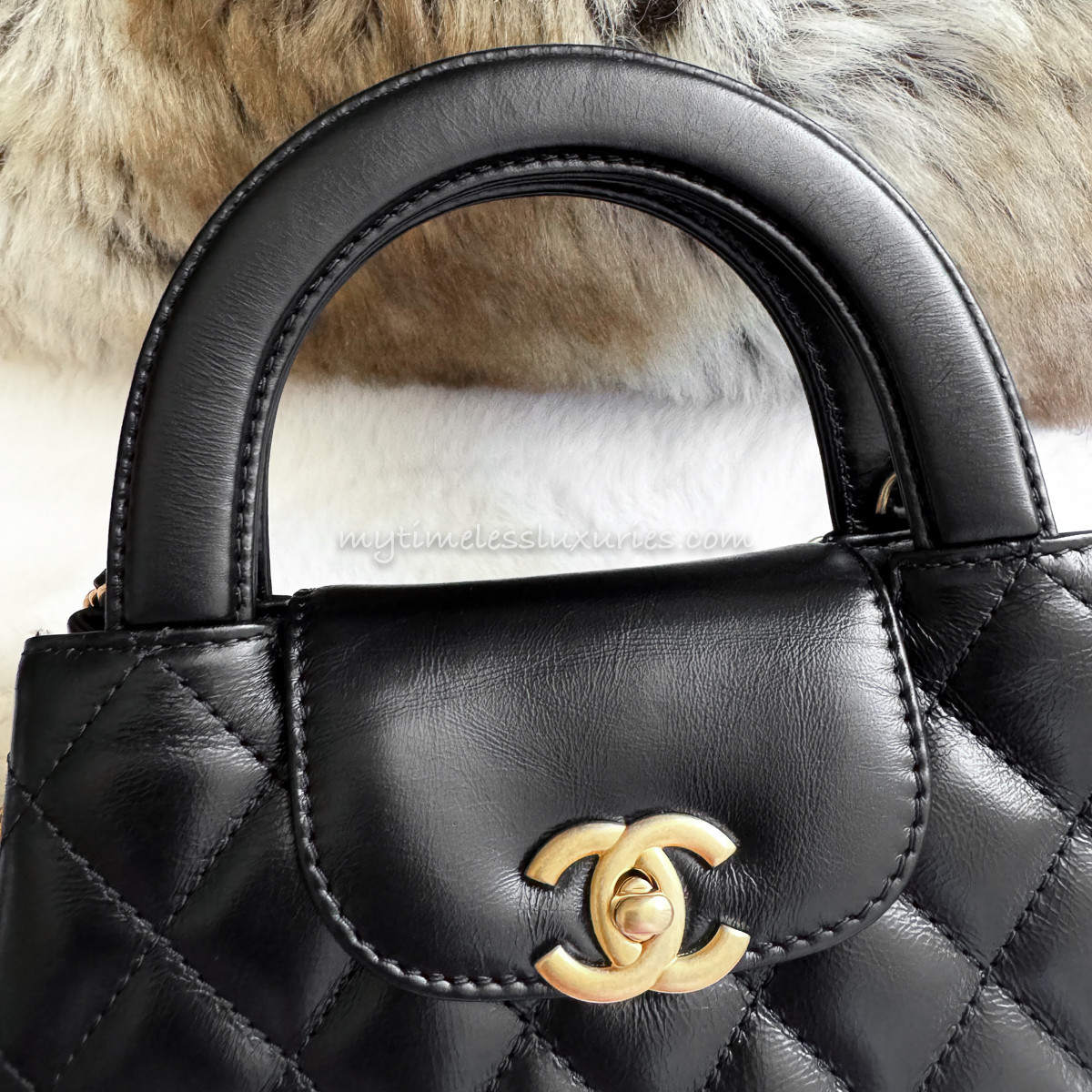 CHANEL 23K Kelly Mini Shopping Bag Gold Hw - Timeless Luxuries