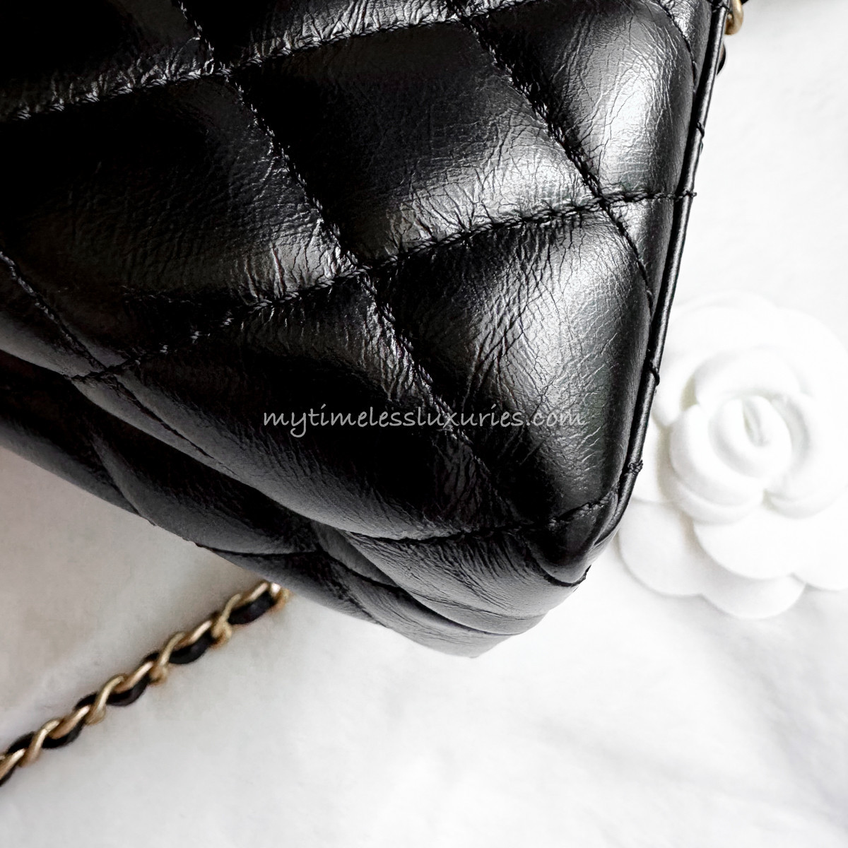 CHANEL 23K Kelly Mini Shopping Bag Gold Hw - Timeless Luxuries