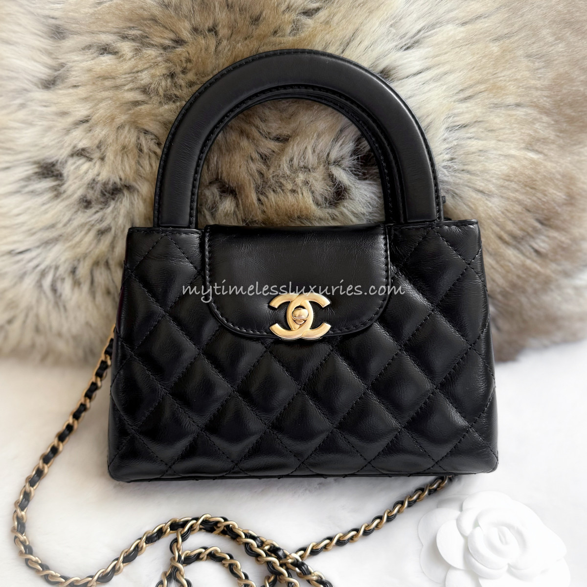 CHANEL 23K Kelly Mini Shopping Bag Gold Hw - Timeless Luxuries