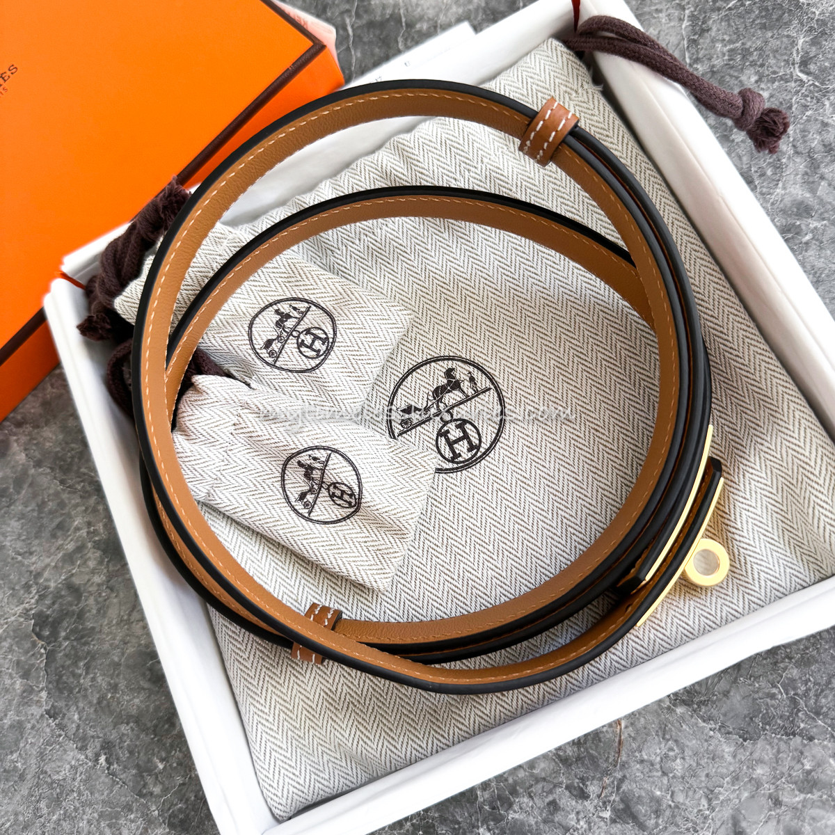 HERMES Kelly 18 Belt Gold Epsom GHW *New - Timeless Luxuries