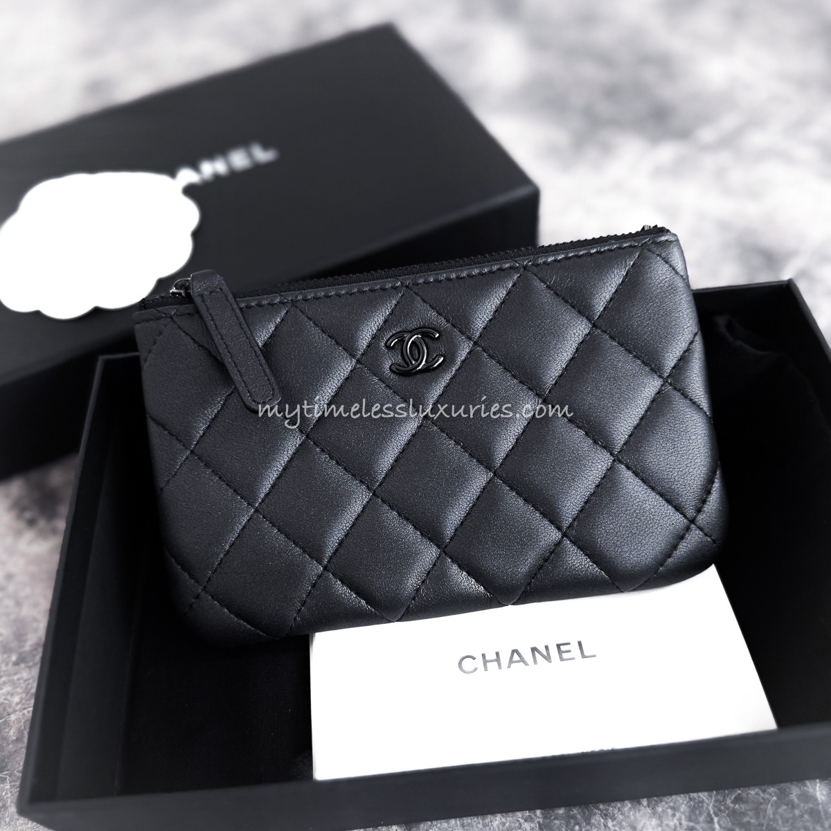 CHANEL So Black Mini O-Case Pouch *New - Timeless Luxuries