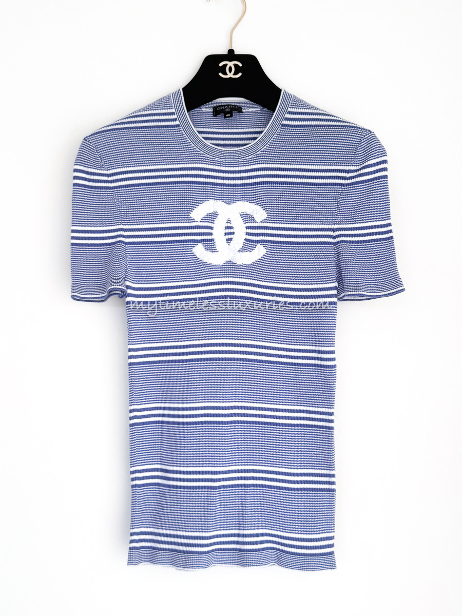 CHANEL 19C CC Logo Knit Top - Timeless Luxuries