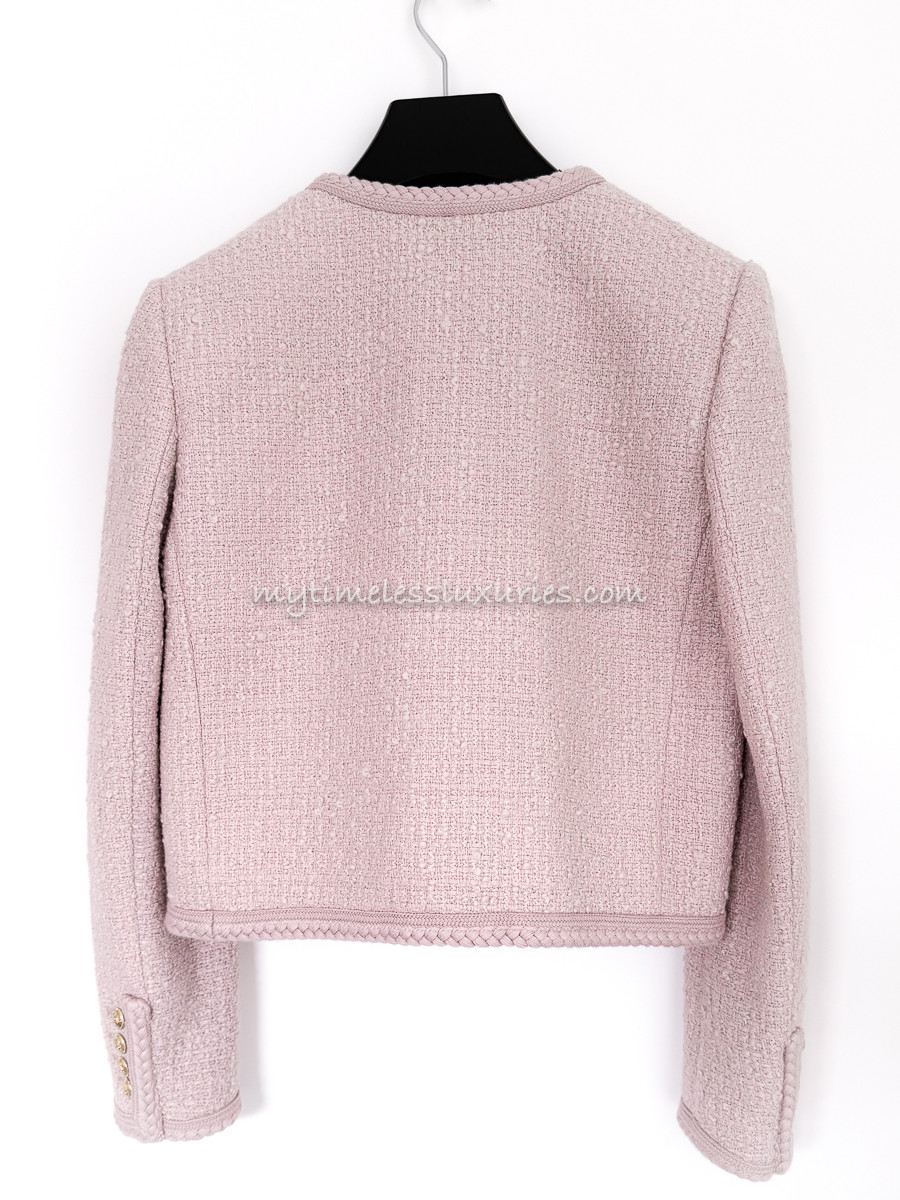 CELINE Tweed Jacket Blush Pink *New - Timeless Luxuries