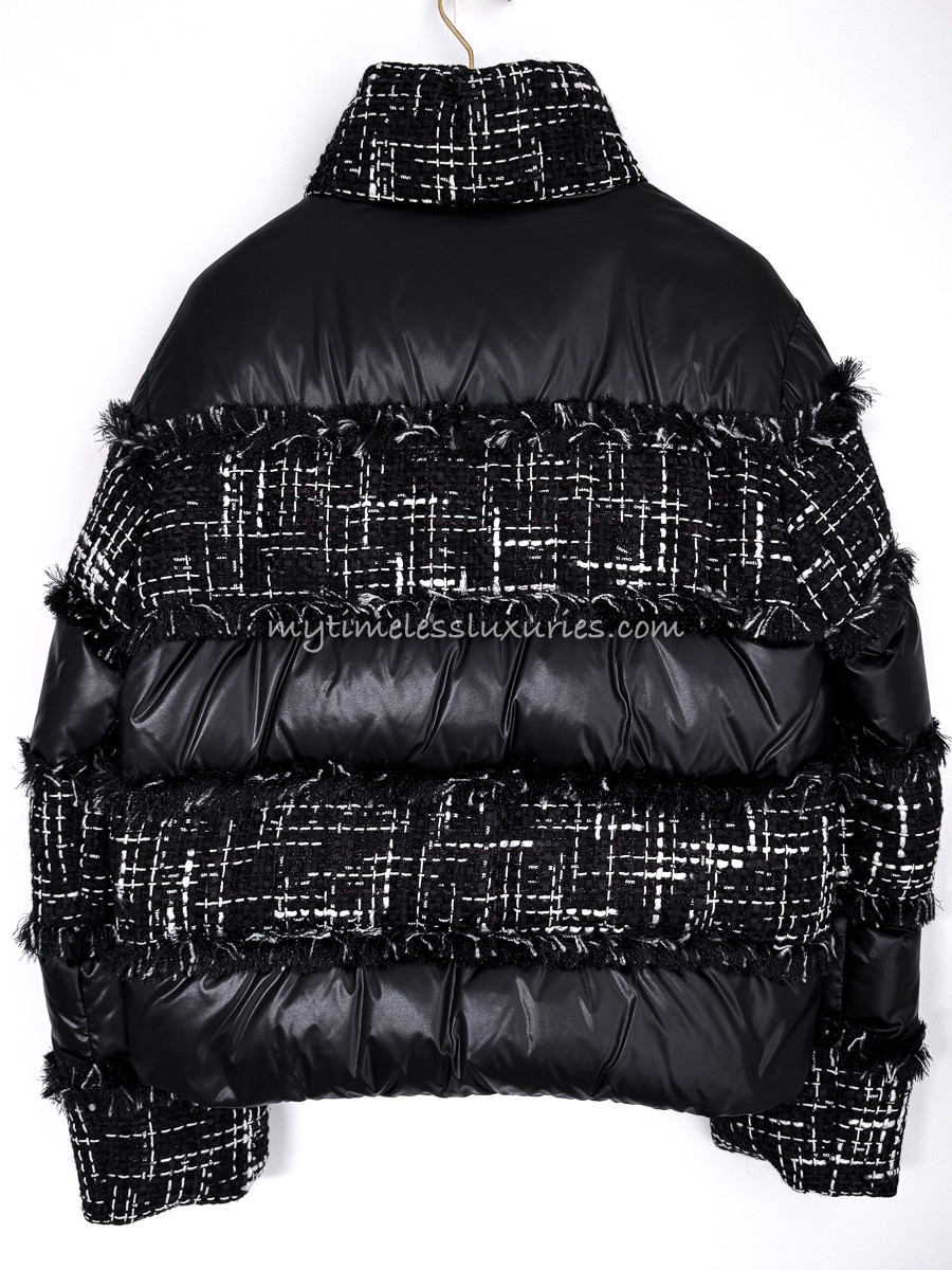 CHANEL 18B Coco Neige Ribbon Tweed Puffer Jacket *New - Timeless Luxuries
