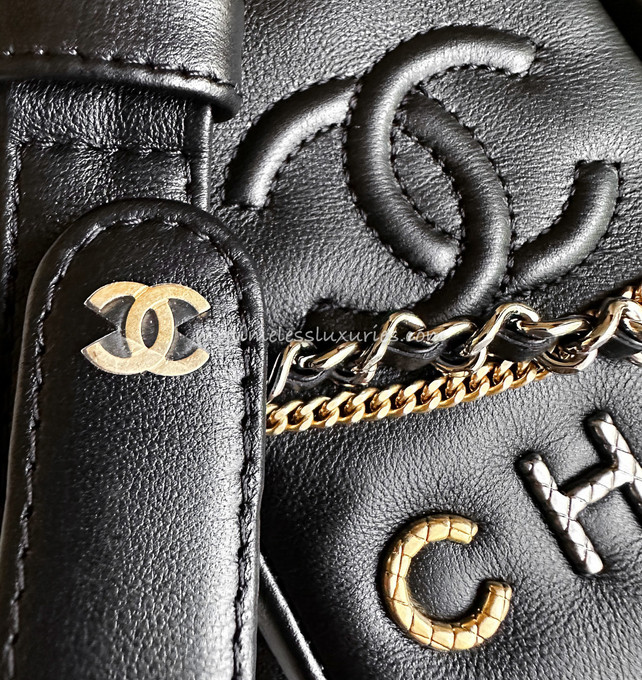 CHANEL 23P Logo Camera Bag Chain Details *New - Timeless Luxuries