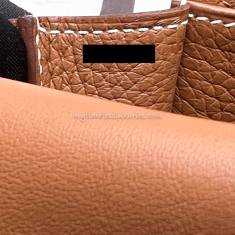 HERMES Halzan 25 Gold Clemence GHW Z - Timeless Luxuries