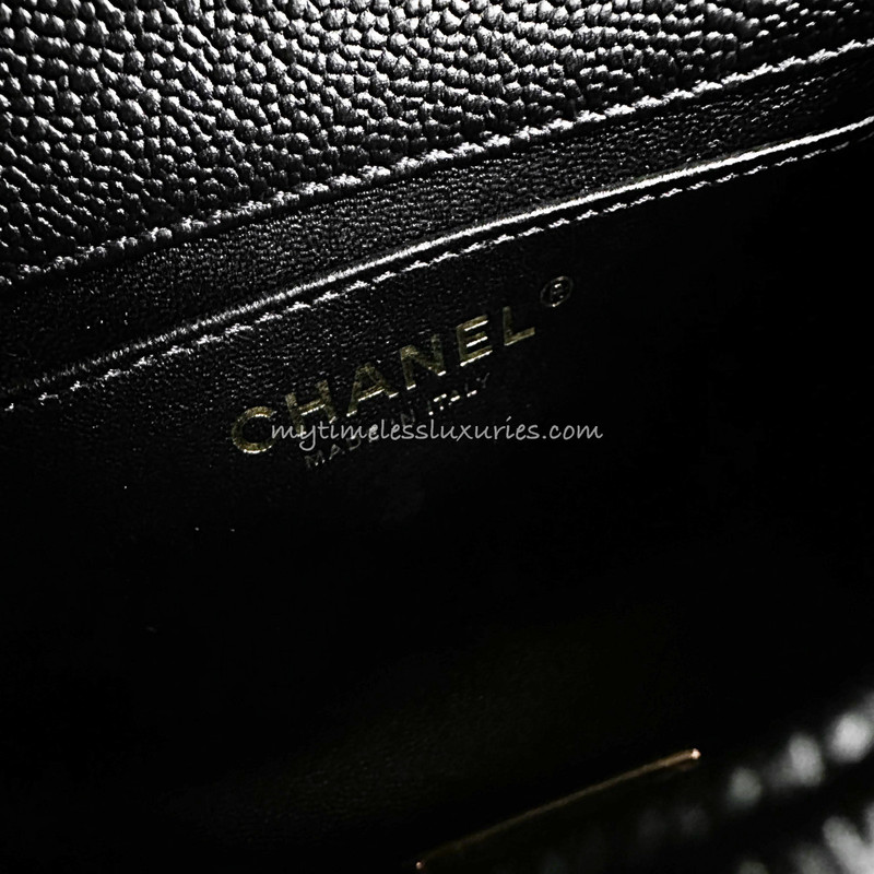 CHANEL 23P Black Caviar Mini Sweetheart Flap Bag *New - Timeless Luxuries