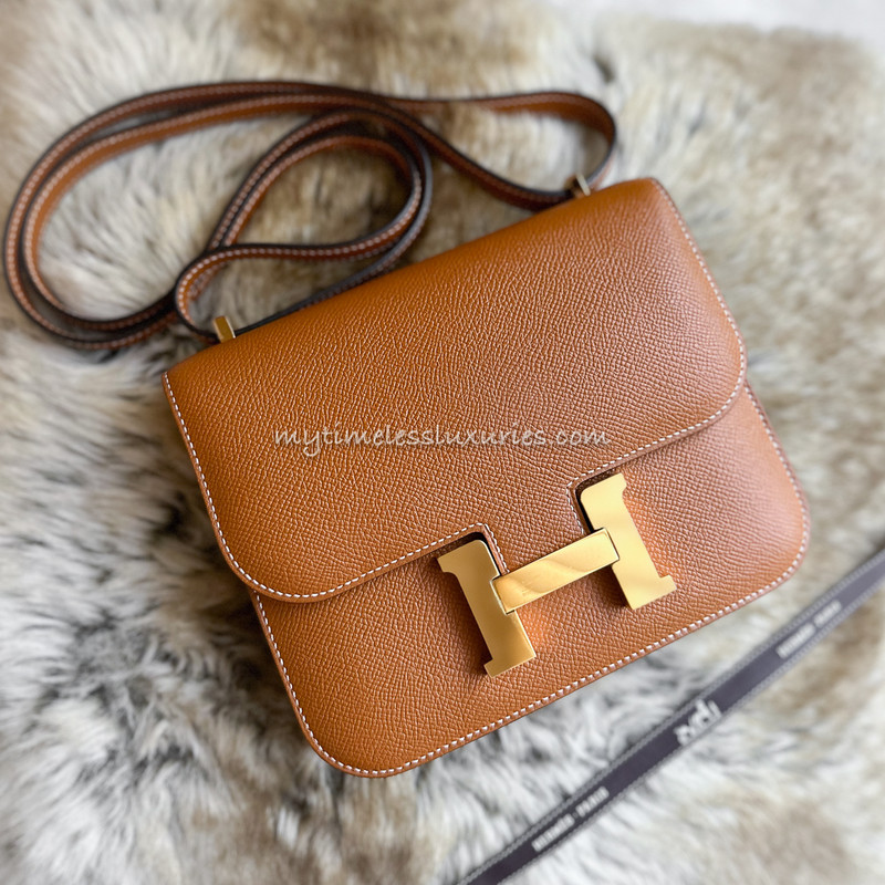 HERMES Constance Mini 18 Gold Epsom GHW - Timeless Luxuries