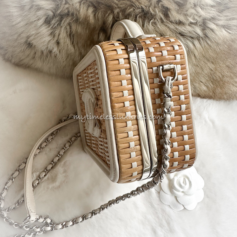 CHANEL 19S Wicker/ Rattan Vanity Case - Timeless Luxuries