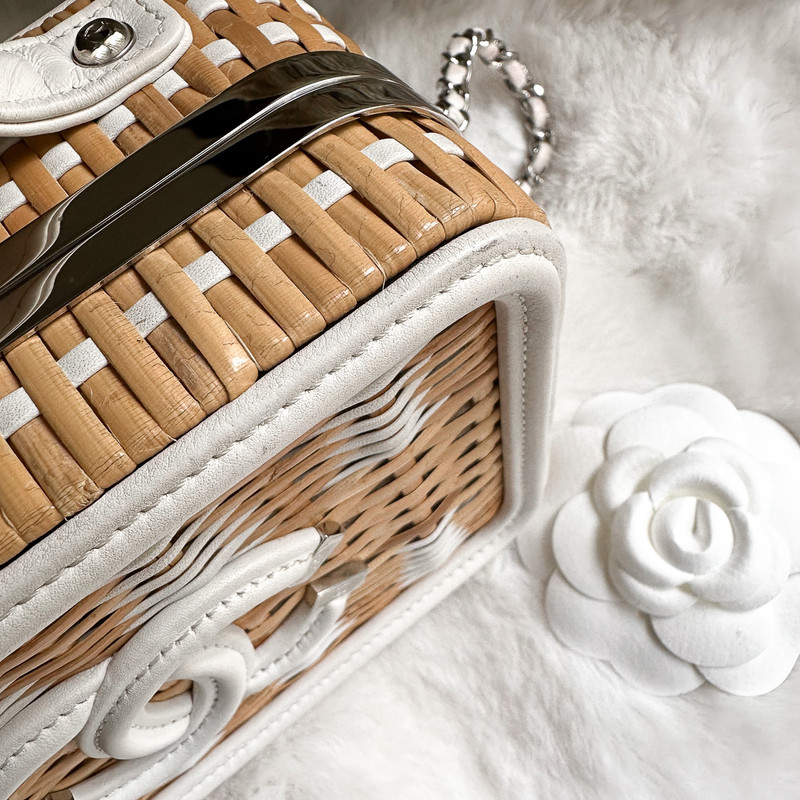 CHANEL 19S Wicker/ Rattan Vanity Case - Timeless Luxuries