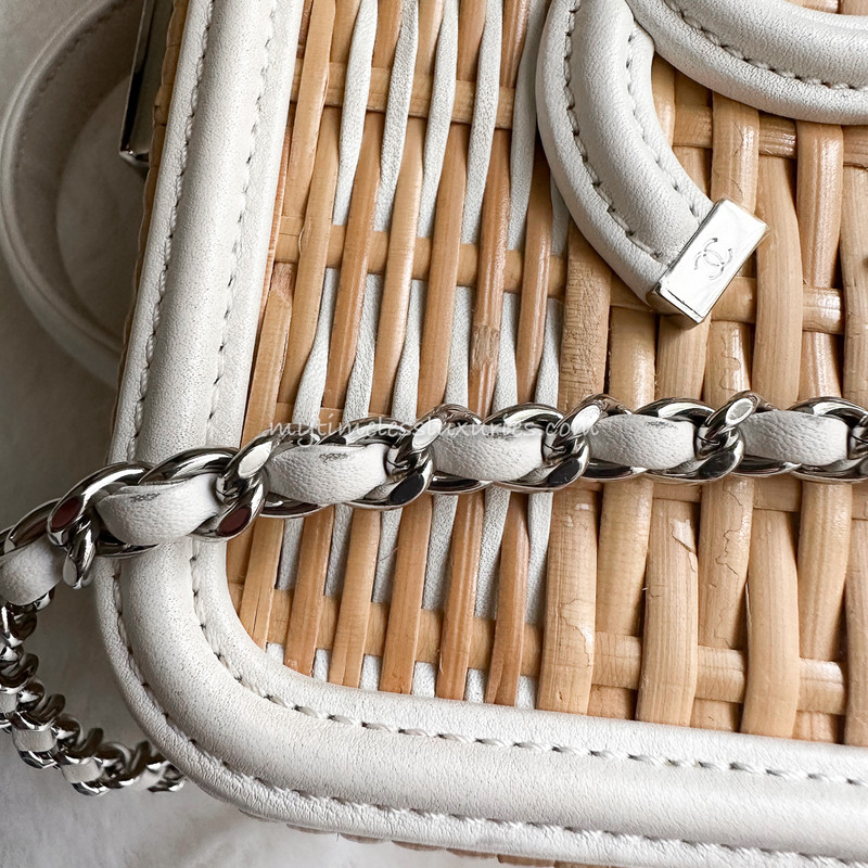 CHANEL 19S Wicker/ Rattan Vanity Case - Timeless Luxuries