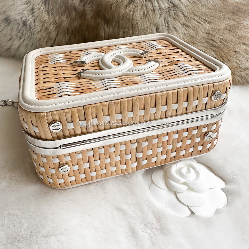 CHANEL 19S Wicker/ Rattan Vanity Case - Timeless Luxuries