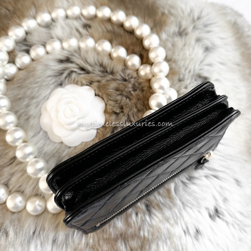 CHANEL Mini WOC Wallet on Chain Pearl Strap - Timeless Luxuries