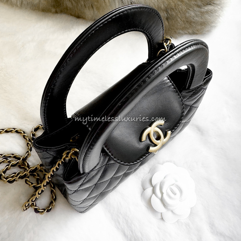 CHANEL 23K Kelly Mini Shopping Bag Gold Hw - Timeless Luxuries