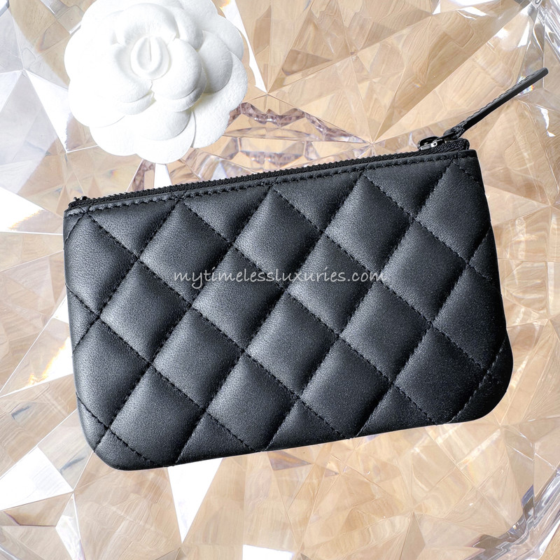 CHANEL So Black Mini O-Case Pouch *New - Timeless Luxuries