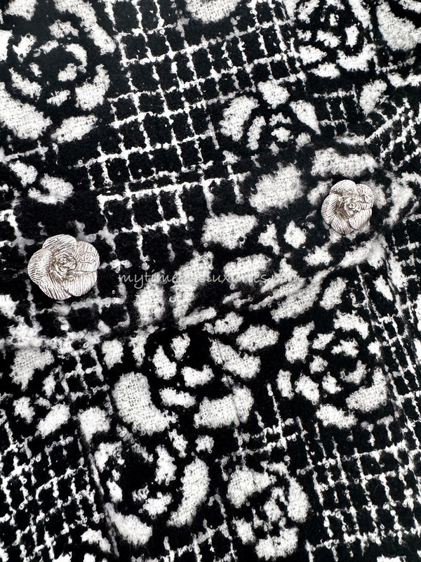 CHANEL 23K Runway Camélia Tweed Coat 38 *New - Timeless Luxuries