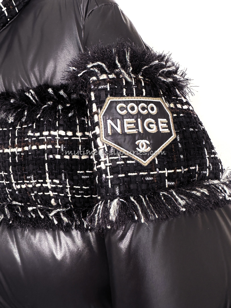 CHANEL 18B Coco Neige Ribbon Tweed Puffer Jacket *New - Timeless Luxuries