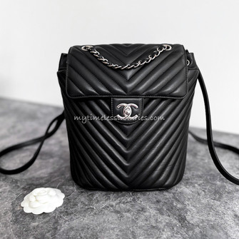 CHANEL Chevron Quilted Urban Spirit Backpack SHW - Timeless Luxuries