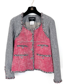 CHANEL 14P Tweed Jacket Braided Trim 38 - Timeless Luxuries