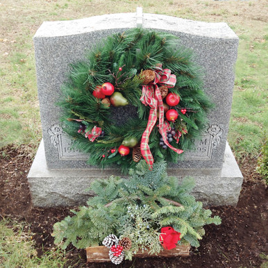 Christmas wreaths for graves store