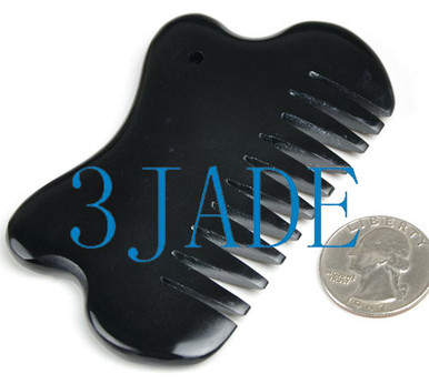 Natural Sinbi Bian-Stone Comb - Bianstone Therapy -Z012312 - 3JADE ...