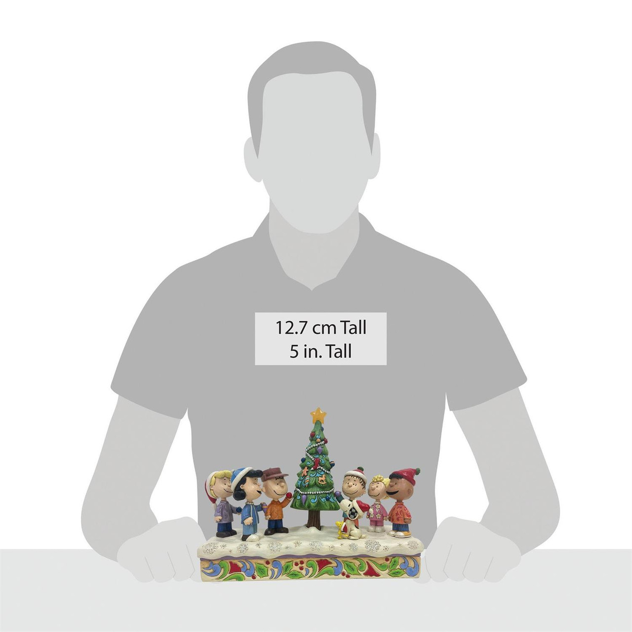 Peanuts Decorating Lighted Christmas Tree