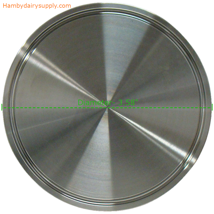 End Cap SS Tri-clamp style 3 inch - Hamby Dairy Supply