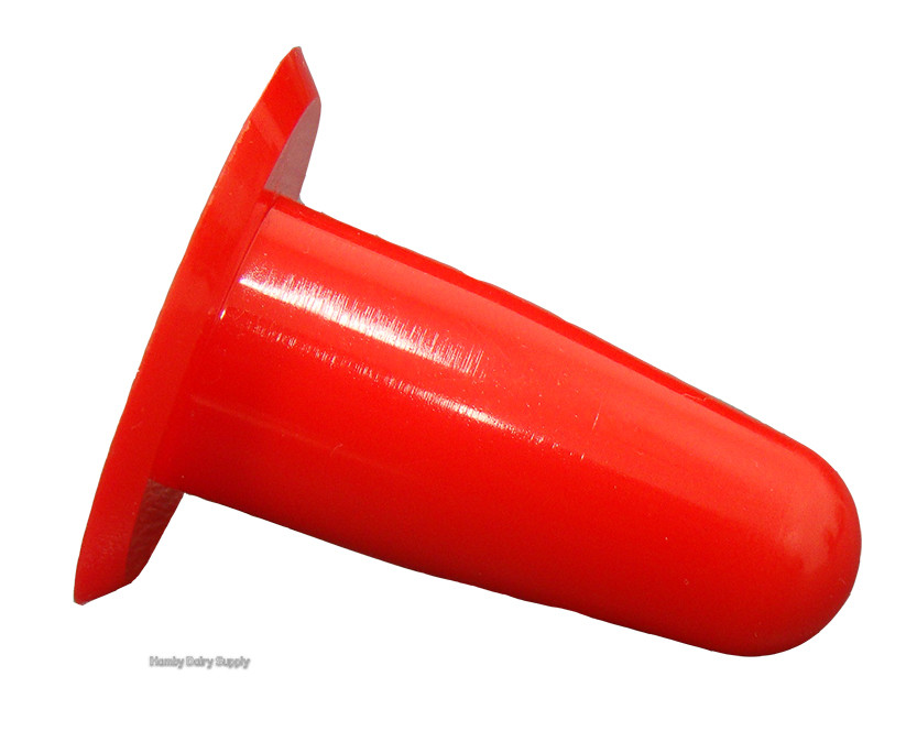 Red Plastic Inflation Plug - Hamby Dairy Supply