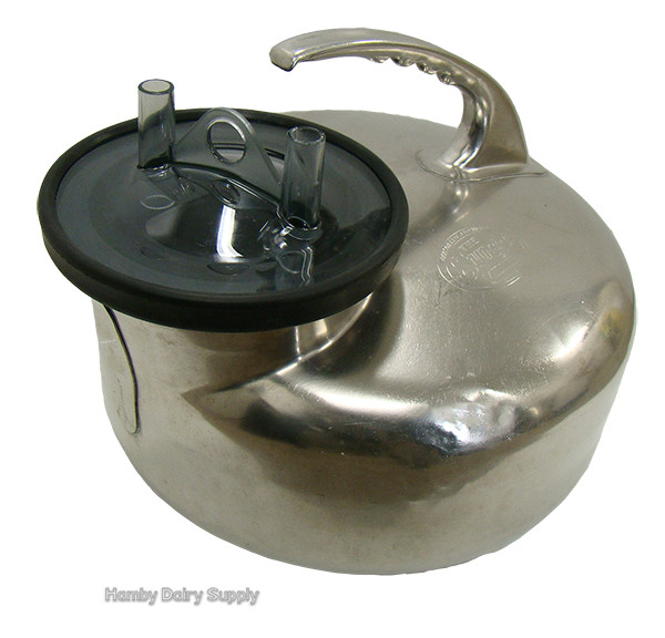 Lexan Fresh Cow Lid with Handle - Hamby Dairy Supply