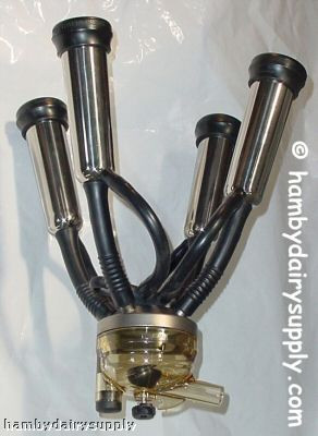 Waikato 320 Cow Milking Unit with shutoff - Claw only - Hamby Dairy Supply