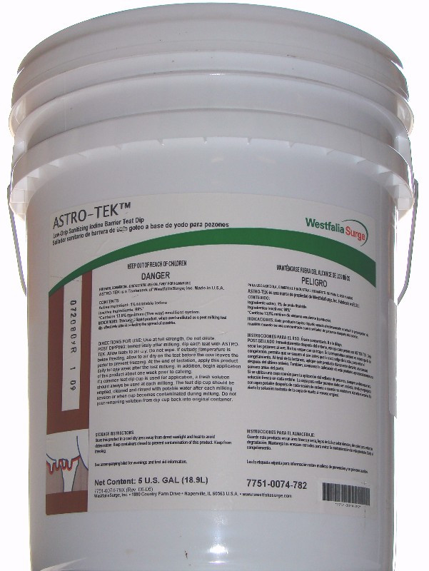 ASTRO-TEK Barrier Post Dip 5 gallon bucket - Hamby Dairy Supply