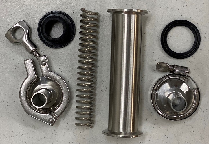 6 inch In-Line SS Milk Filter assembly for 5/8 ID Hose with 100 milk ...