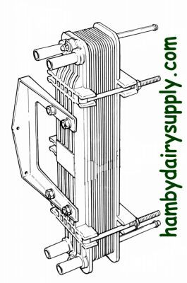 24 or 30 or 42 or 54 Plate Single Pass New Zealand Plate Cooler - Hamby ...