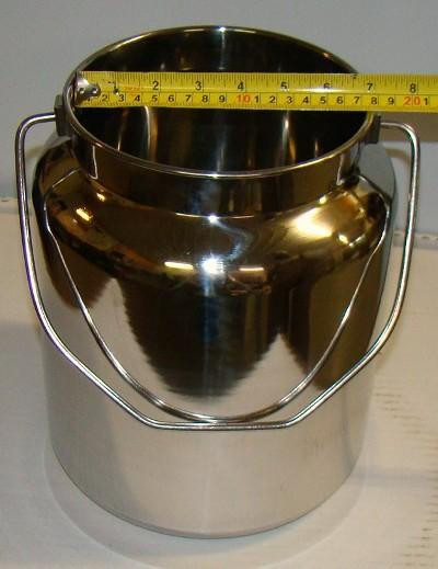 2.5 gallon Stainless Steel Milk Storage Can (10 quart) - Hamby Dairy Supply