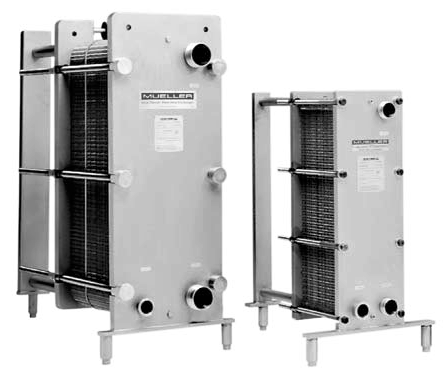 91 Plate AT20 Multi Pass Mueller Plate cooler Floor Mount - Hamby Dairy ...