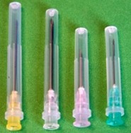 20 Gauge x 1/2 inch needles (box of 100) 43-200 Yellow Poly Hub - Hamby ...