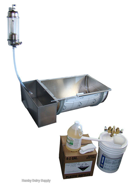 6 Sheep GEA Top Flow Z Bucket Milking System complete with wash system ...