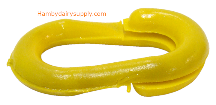 Yellow Connector link for Plastic Chain - Hamby Dairy Supply