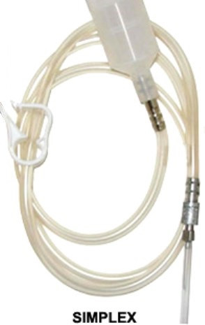 SIMPLEX I.V. Set with clear tubing 3 needles included 16g x 1.5 + 14g x ...