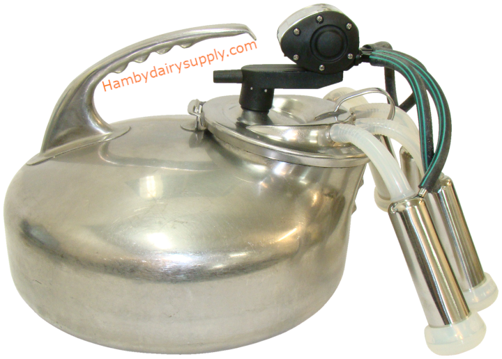 Reconditioned Surge Bucket Milker with standard bore clear silicone ...