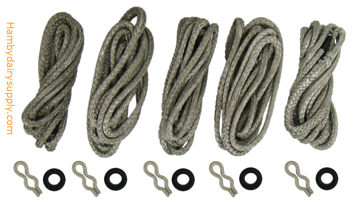 90 inch Rope Kit (5 sets) GEA WestfaliaSurge® - Hamby Dairy Supply