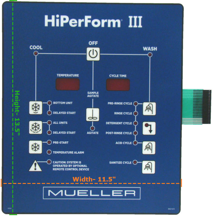 Mueller Vertical Label HIPERFORM III CONTROL - Hamby Dairy Supply